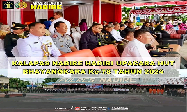 Kalapas Hadiri Upacara HUT Bhayangkara ke-78 | Papuaposnabire - Baca! Biar Ko Tau