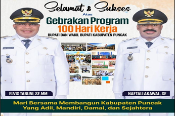 100 Hari Kerja Bupati Puncak Fokus Bangun Fondasi Kerja Jelas, Terarah dan Menyentuh Rakyat ...