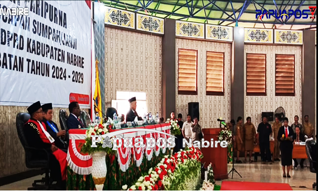 31 Anggota DPRD Kabupaten Nabire Periode 2024-2029 Resmi Dilantik ...