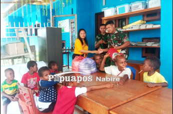 Yayasan Peduli Difabel Nabire Terima Makanan Sehat dari Satuan Denzipur ...