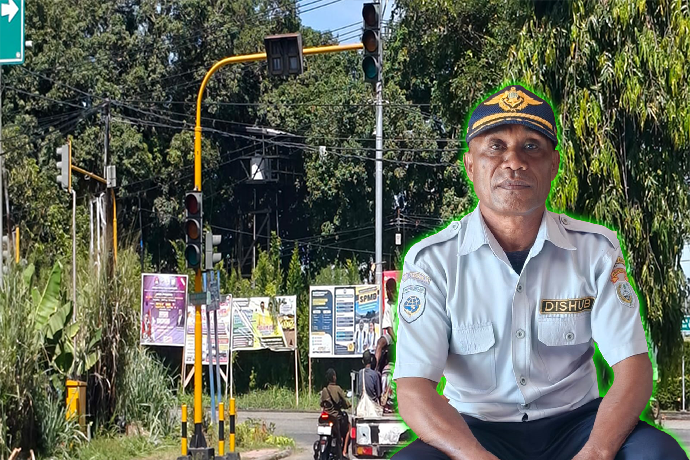 Traffic Light Pantai MAF Padam, Diduga Akibat Sambaran Petir ...