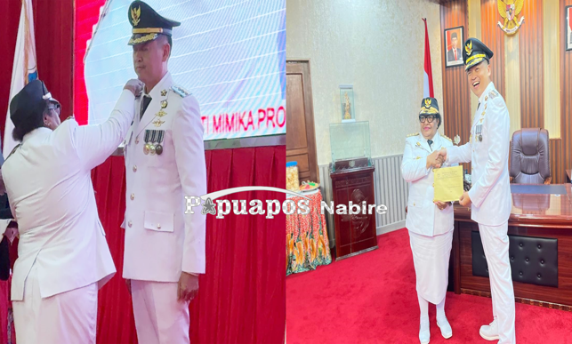 Ribka Haluk Kembali Lantik Valentinus Sumito Sebagai Pj Bupati Mimika ...